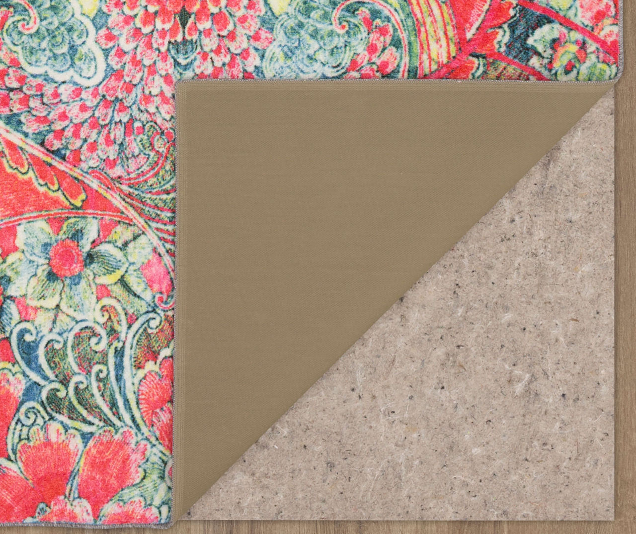 Mohawk Lova Bright Red & Blue Floral Paisley Area Rug, (5' x 8') | Big Lots