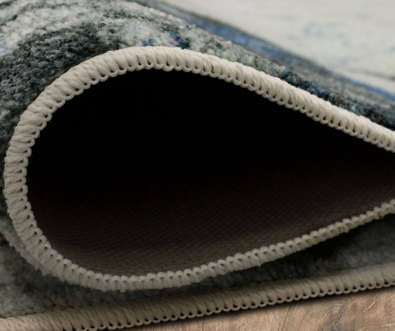 Mohawk Gold Vein Gray & Blue Abstract Area Rug, (5' x 8') | Big Lots