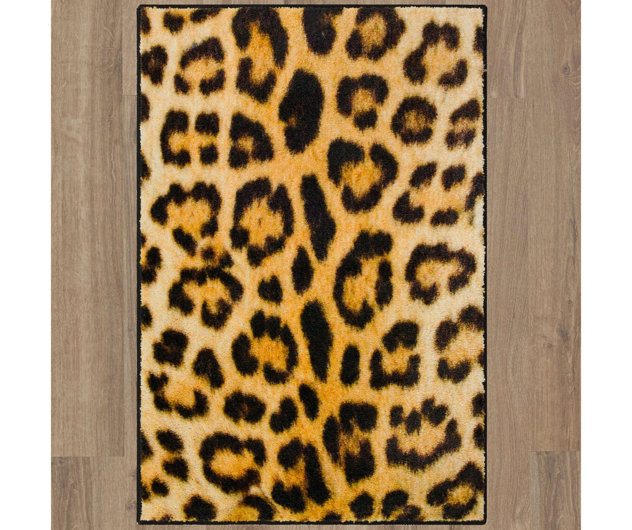 Mohawk Yellow & Black Leopard Print Area Rug, (2' x 3') | Big Lots
