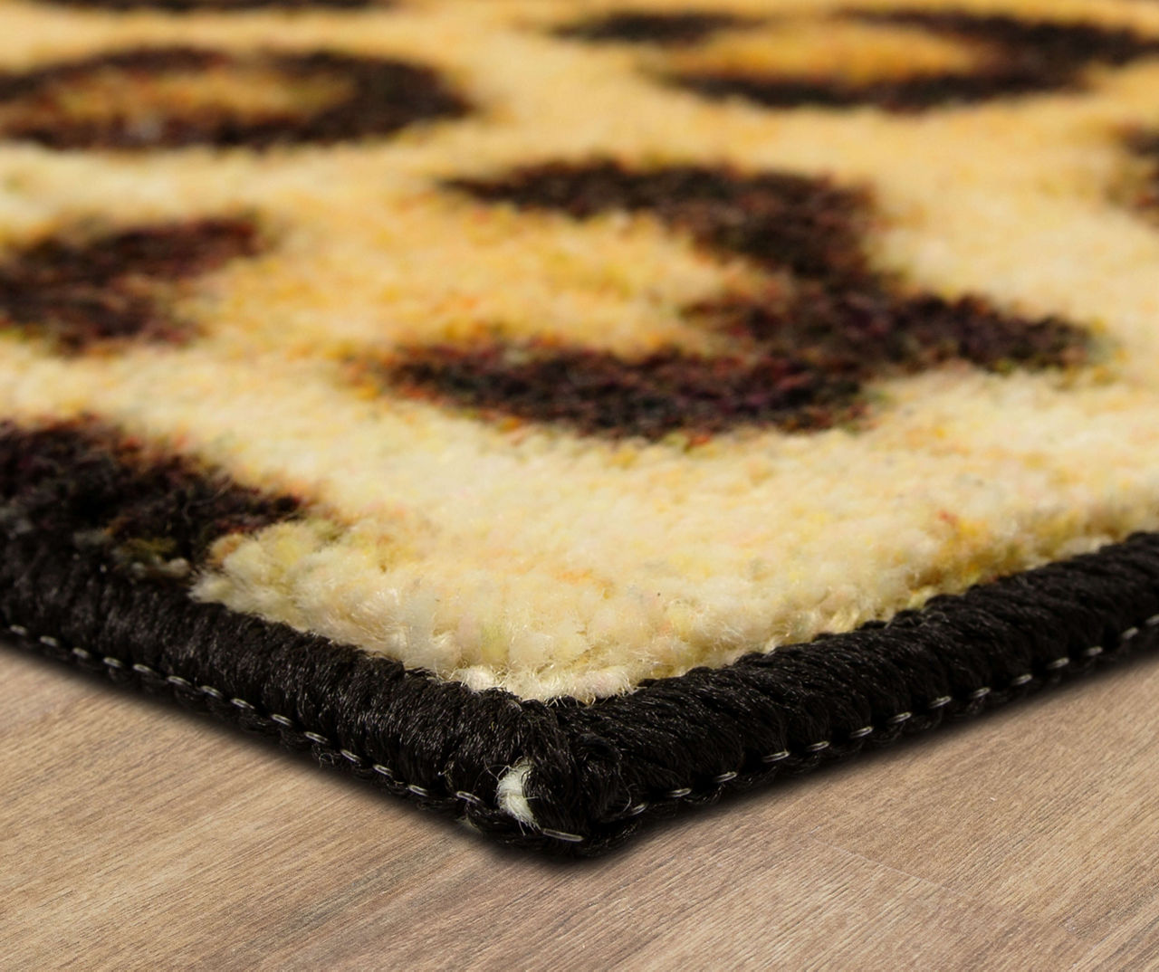Mohawk Yellow & Black Leopard Print Area Rug, (2' x 3') | Big Lots