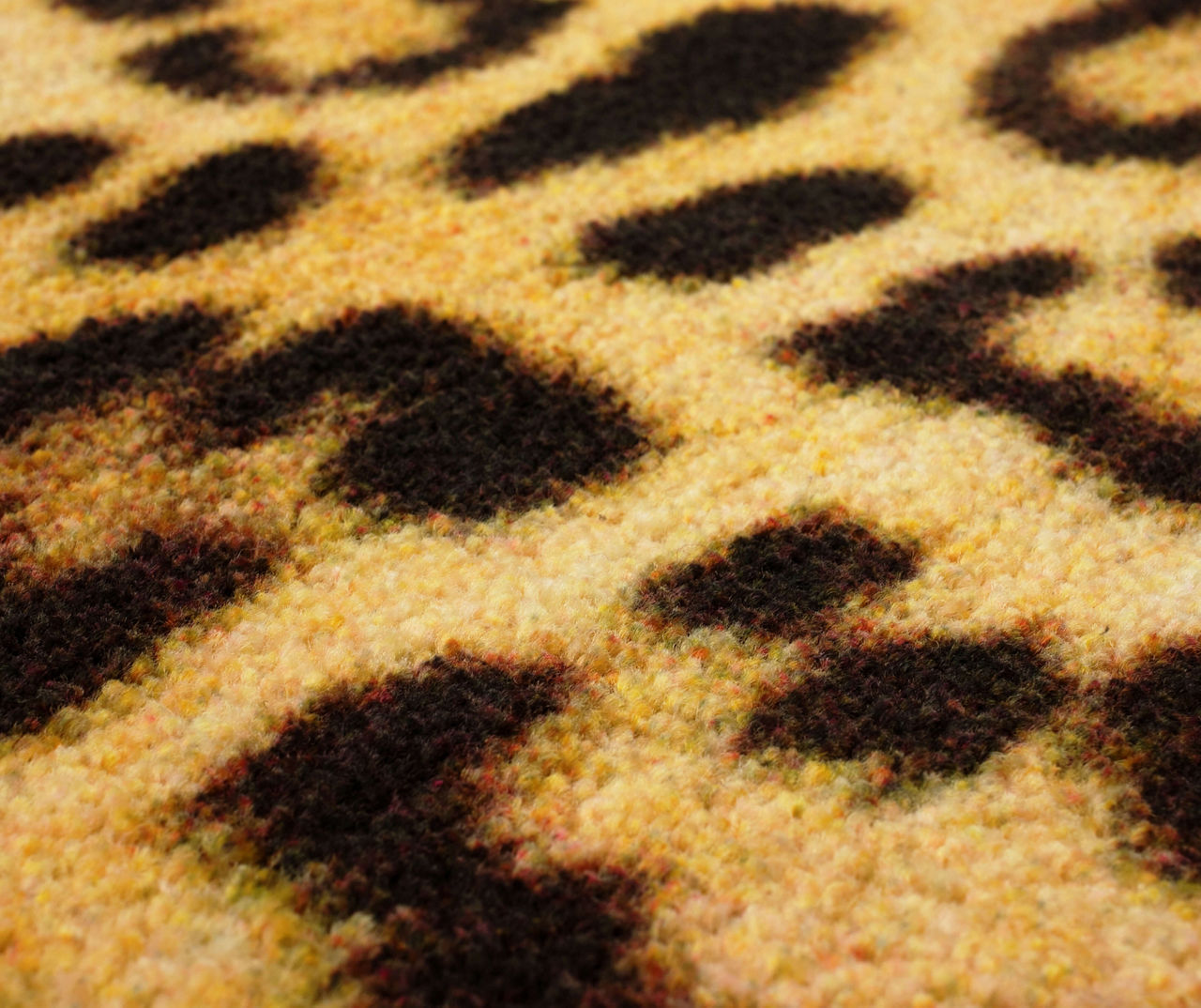 Mohawk Yellow & Black Leopard Print Area Rug, (2' x 3') | Big Lots
