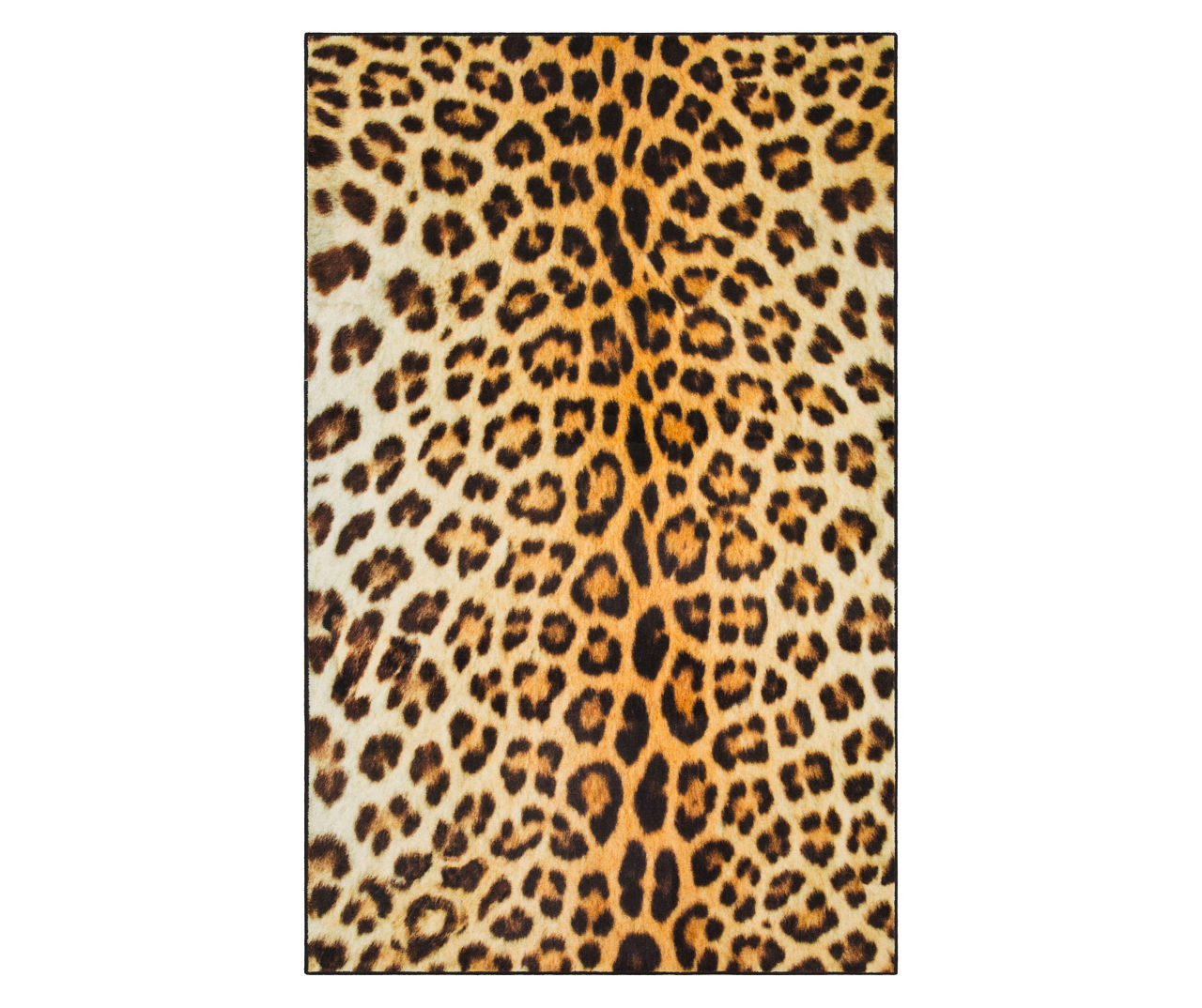 Mohawk Yellow & Black Leopard Print Area Rug, (8' x 10') | Big Lots