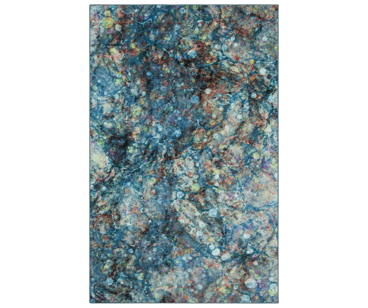 Mohawk Blue & Multi-Color Layered Marble Area Rug, (8' x 10') | Big Lots