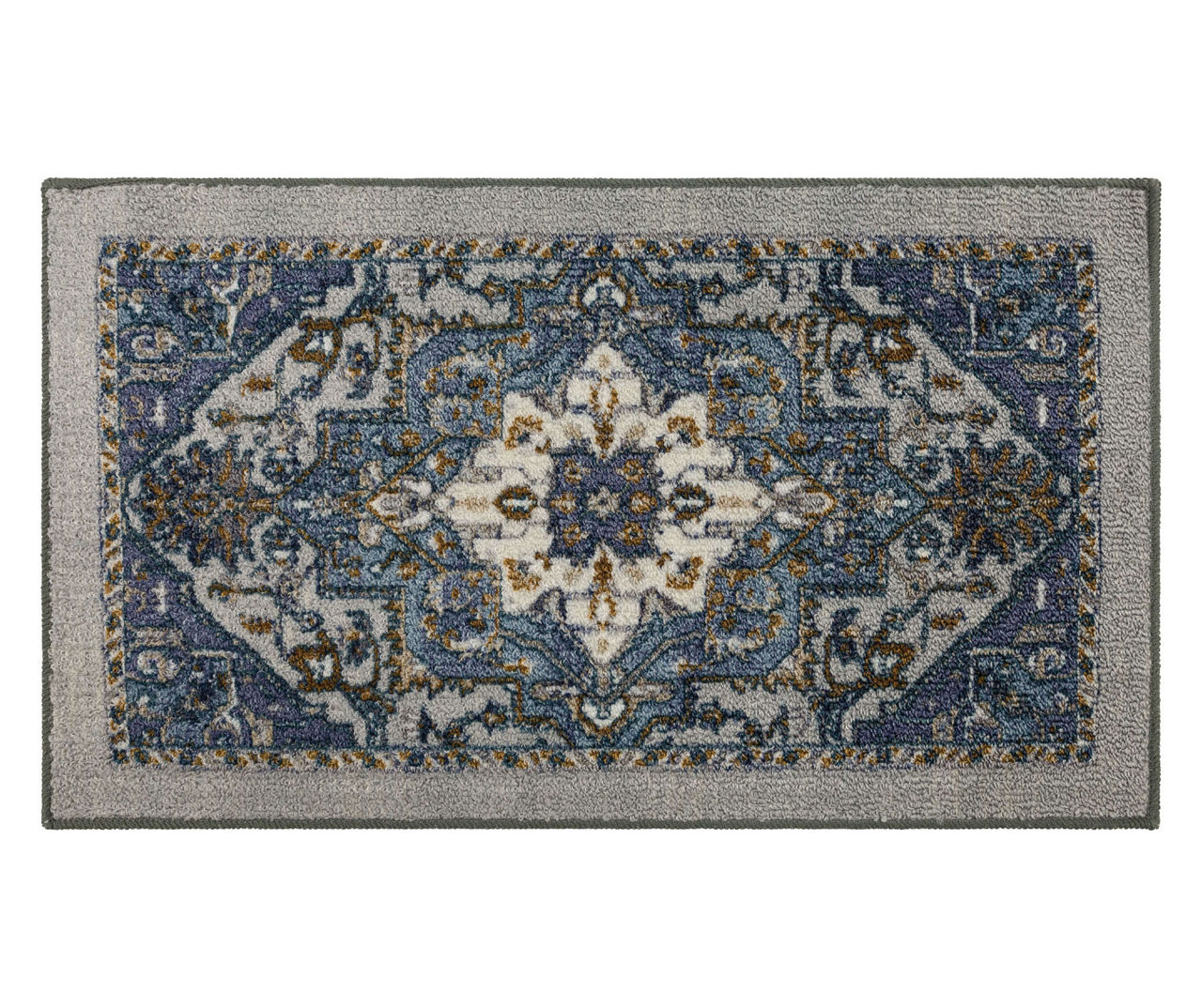 Mohawk Tethys Blue & Gray Ornamental Accent Rug, (20" x 34") | Big Lots
