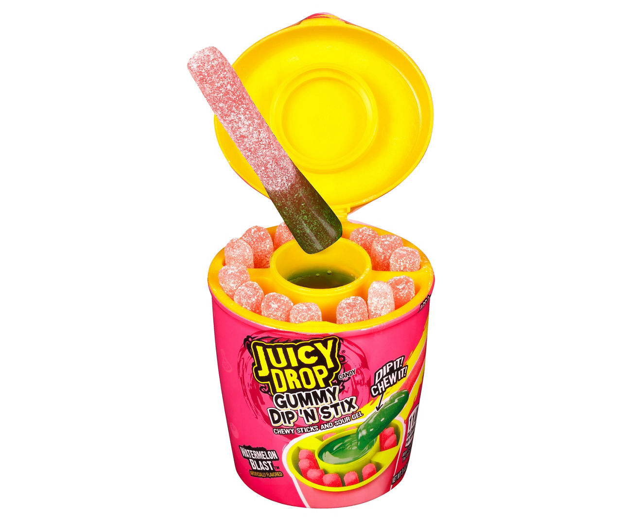 Juicy Drop Pops Assorted Gummy Dip N Stix Gummy Candy, 3.4 Oz. | Big Lots