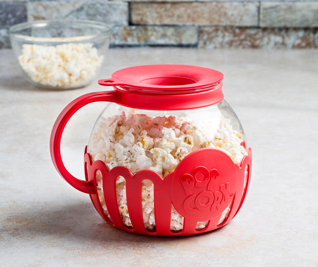 Ecolution Micro-Pop Red Microwave Popcorn Popper, 3 Quarts | Big Lots