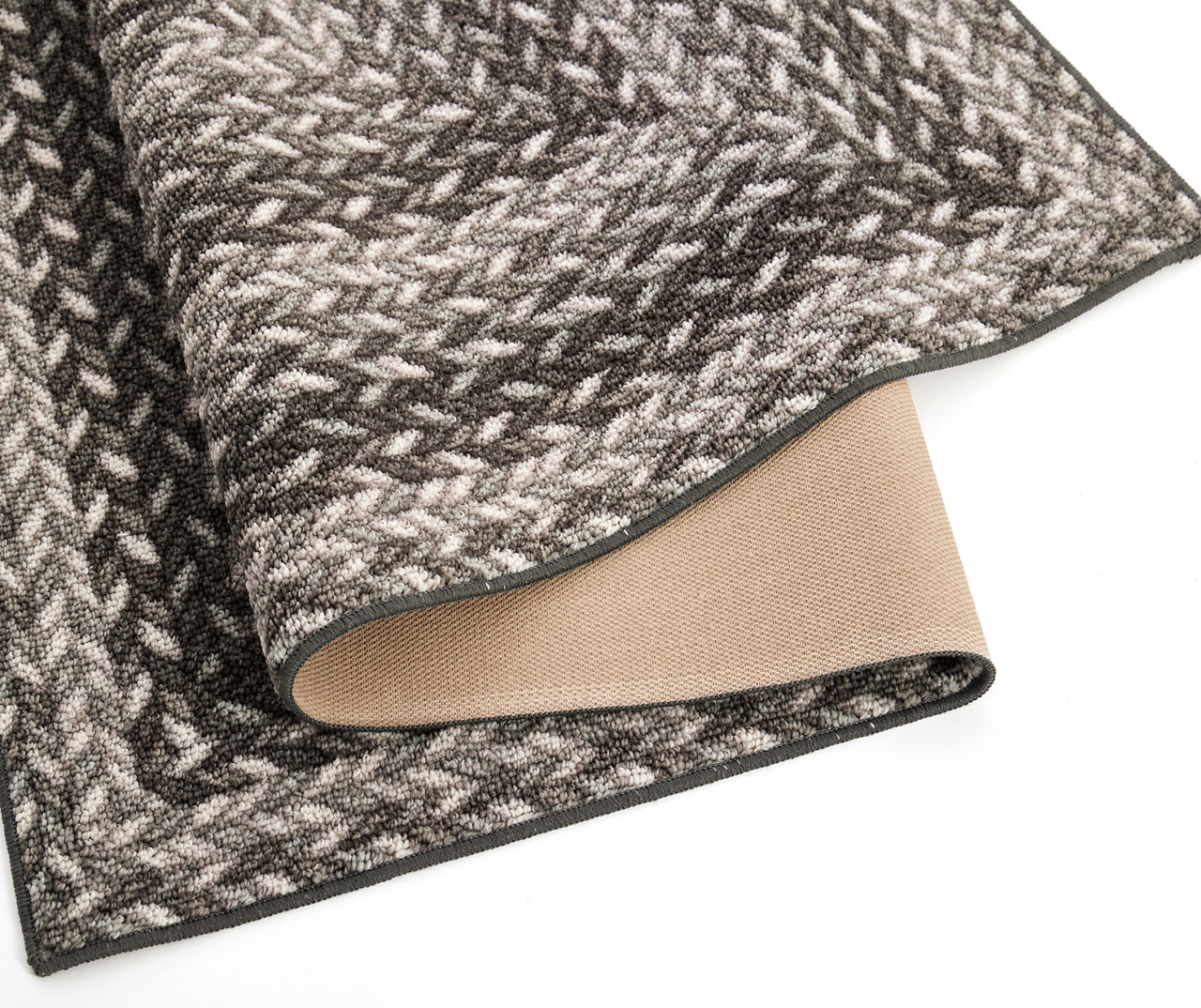 Broyhill Gray & White Braid-Look Accent Rug, (48" x 66") | Big Lots