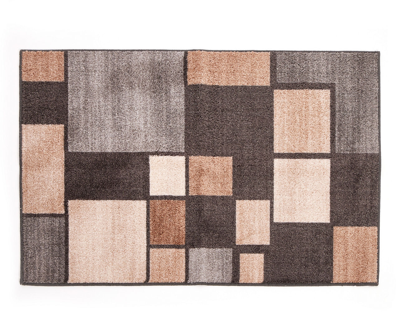Broyhill Broyhill Gray & Taupe Color Block Accent Rug | Big Lots
