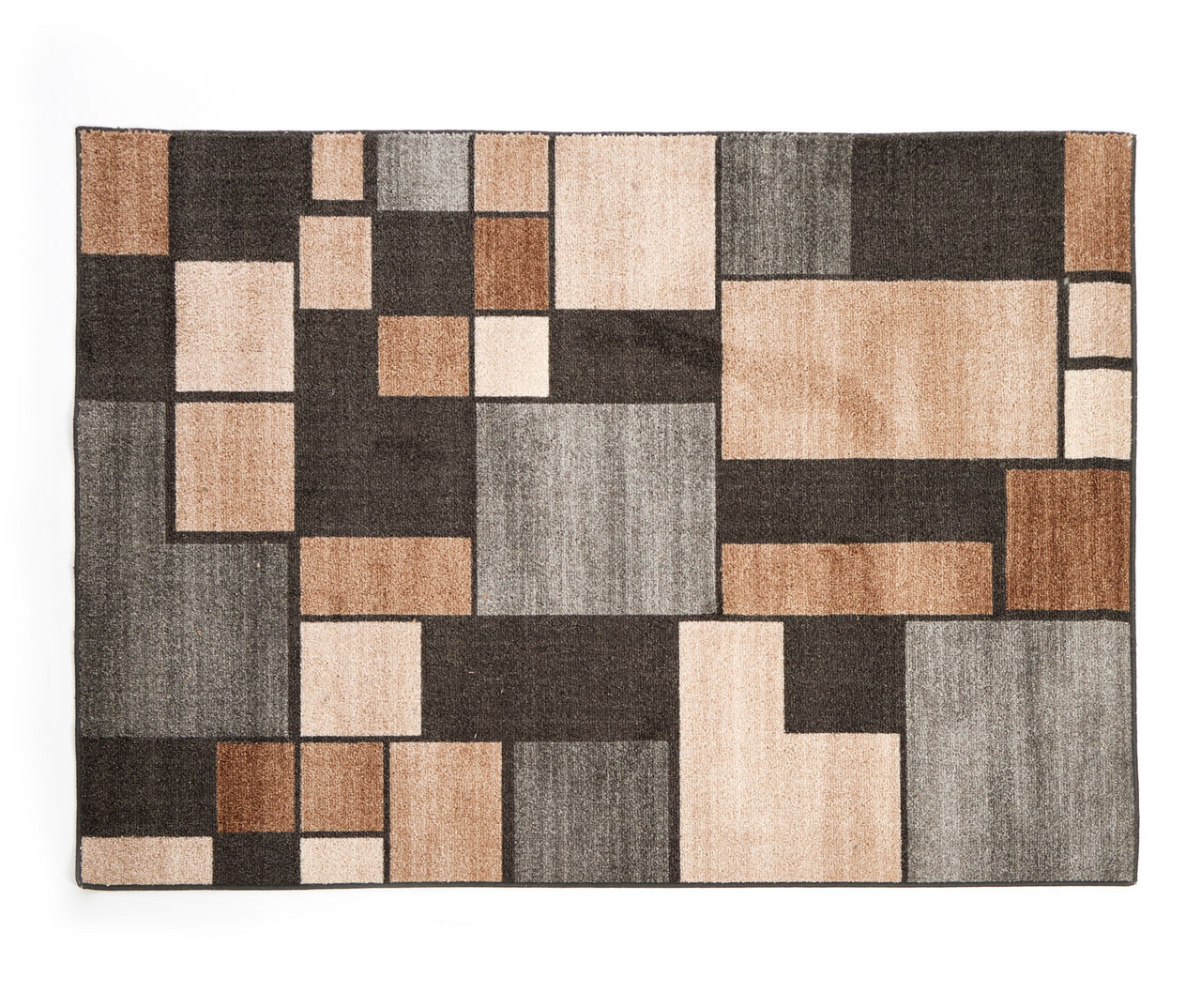 Broyhill Broyhill Gray & Taupe Color Block Accent Rug | Big Lots