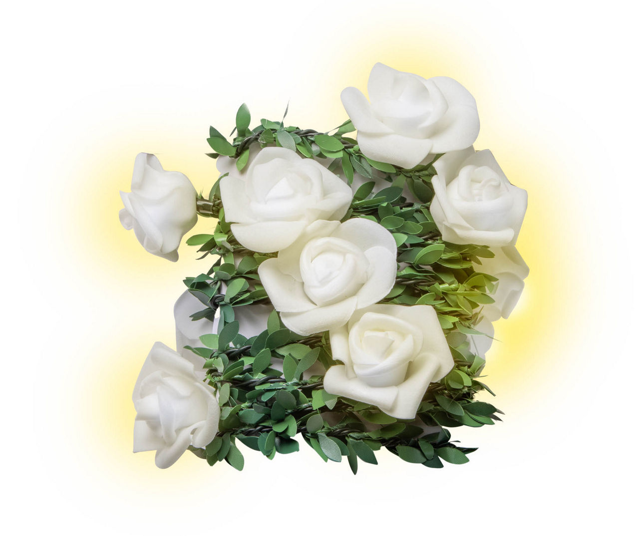 7' Warm White & Green Floral Vine String Light | Big Lots