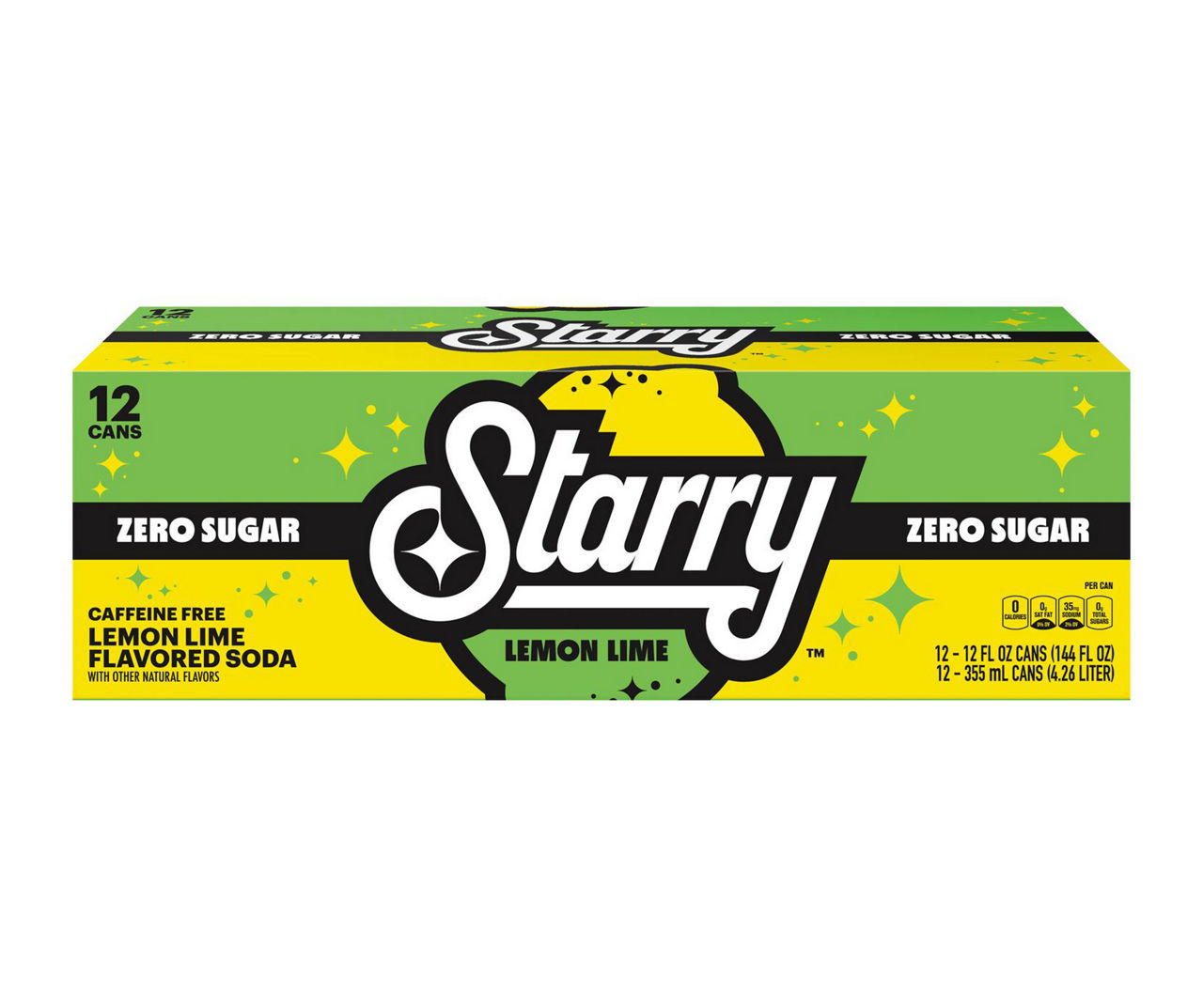 Starry Zero Sugar Lemon Lime Soda, 12-Pack | Big Lots
