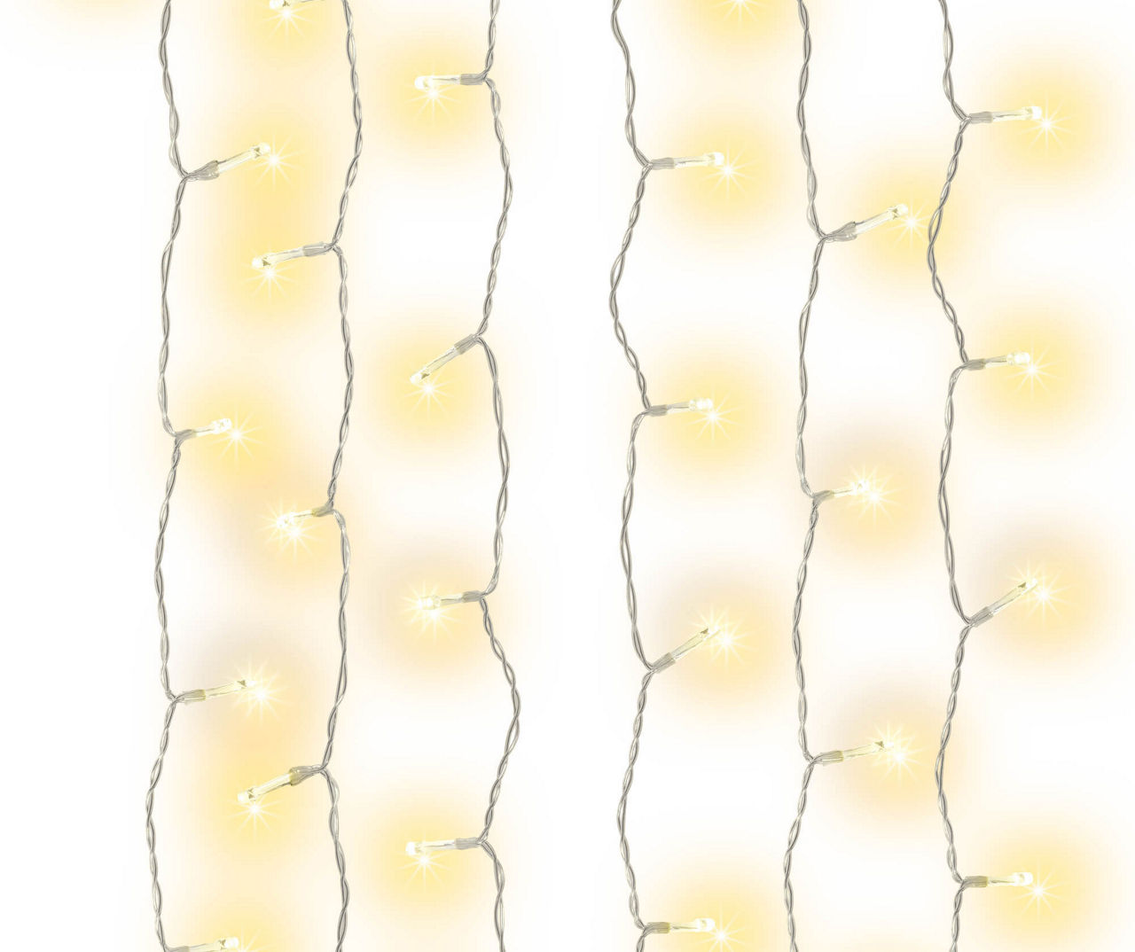 Warm White LED 7-Strand Ceiling Curtain Lights | Big Lots