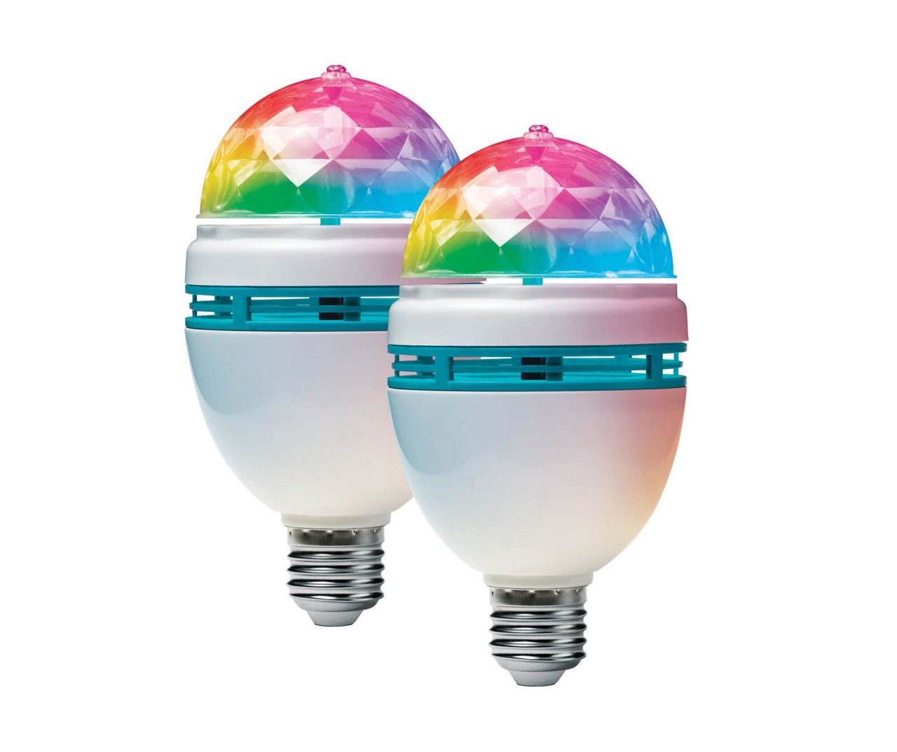 Spinning Multicolor LED Party Light Bulb, 2-Pack | Big Lots