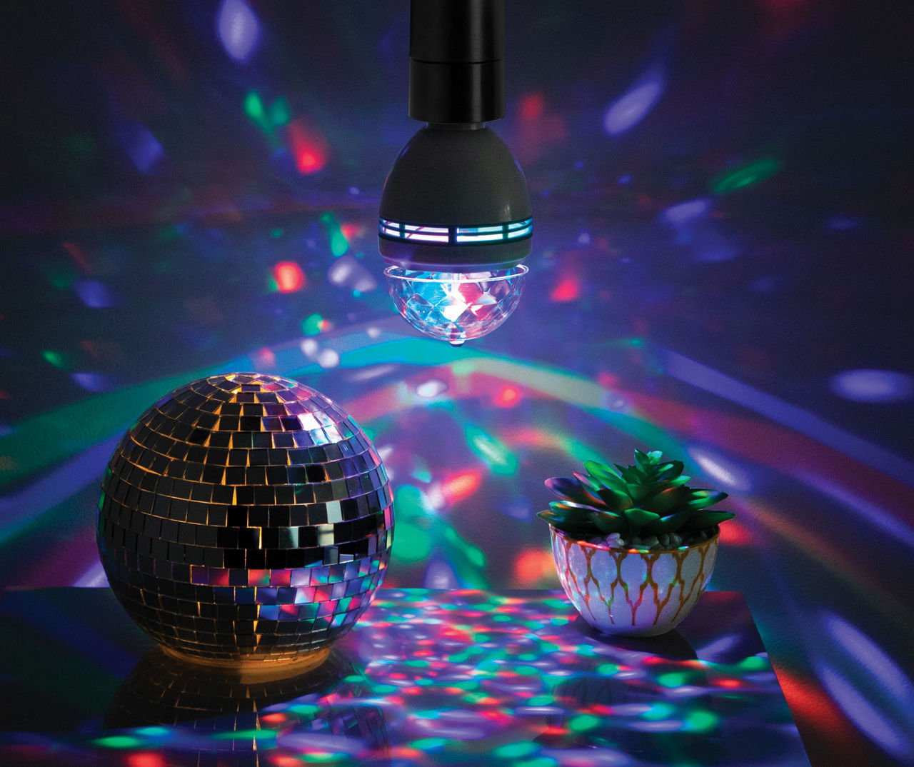 Spinning Multicolor LED Party Light Bulb, 2-Pack | Big Lots