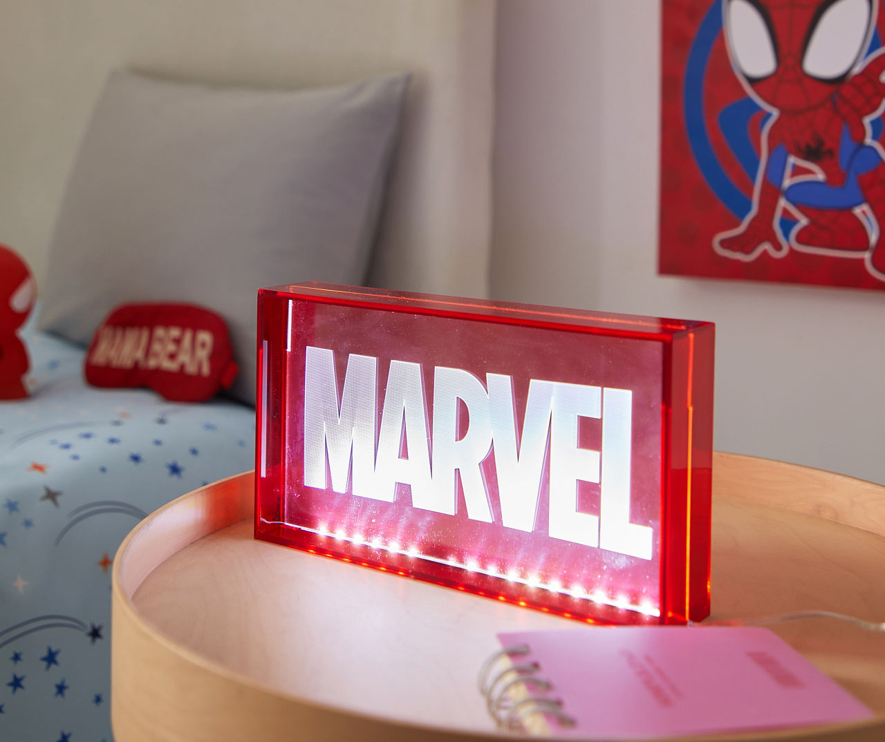 Marvel Red Marvel Logo Neon Lamp | Big Lots