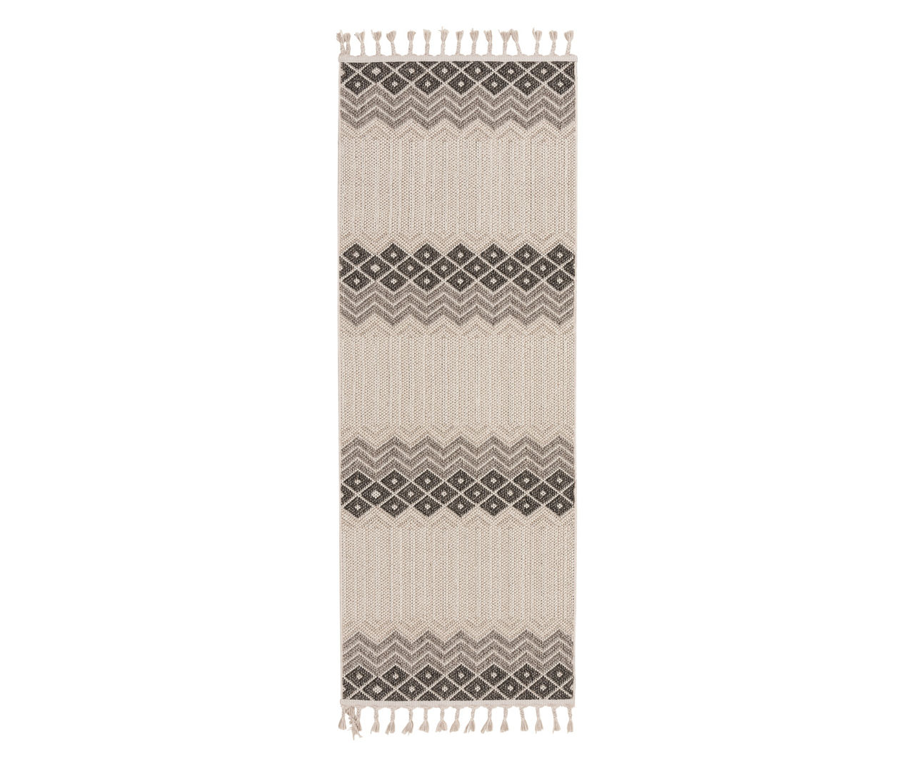 Real Living Malden Beige & White Geometric Runner Rug, (2' x 6') | Big Lots
