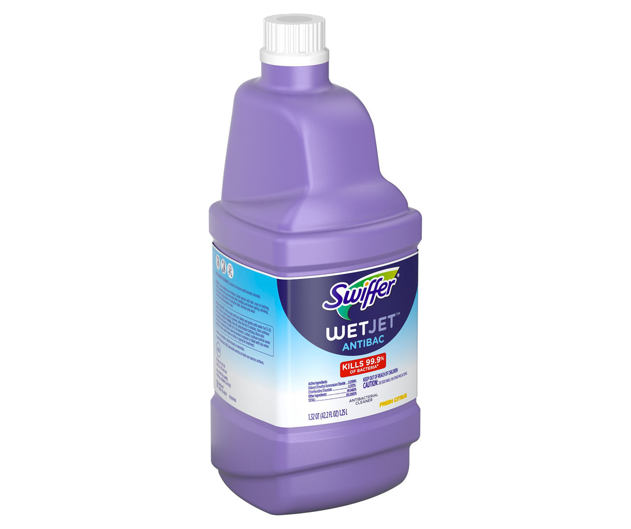 Swiffer WetJet Spray Mop Antibacterial Liquid Refill, 1.25 Liters | Big ...