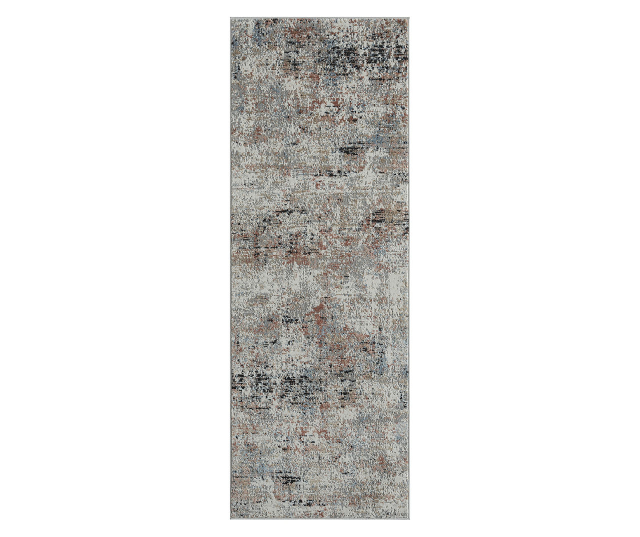 Real Living Eternity Crimson & Gray Abstract Runner Rug, (2' x 7 ...