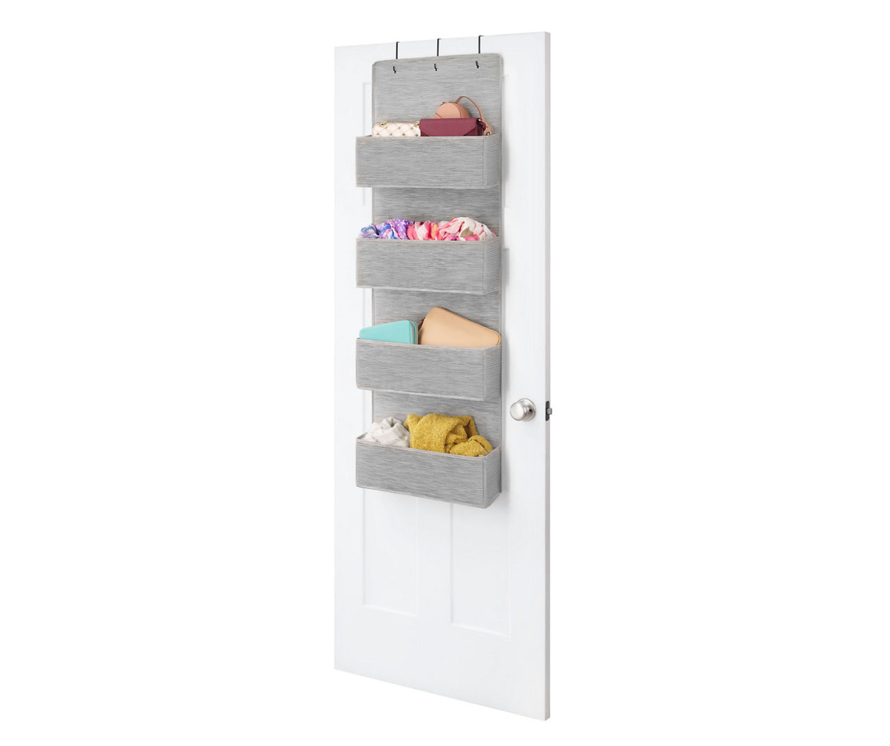 Real Living Gray 4-Pocket Over-the-Door Cubbies | Big Lots