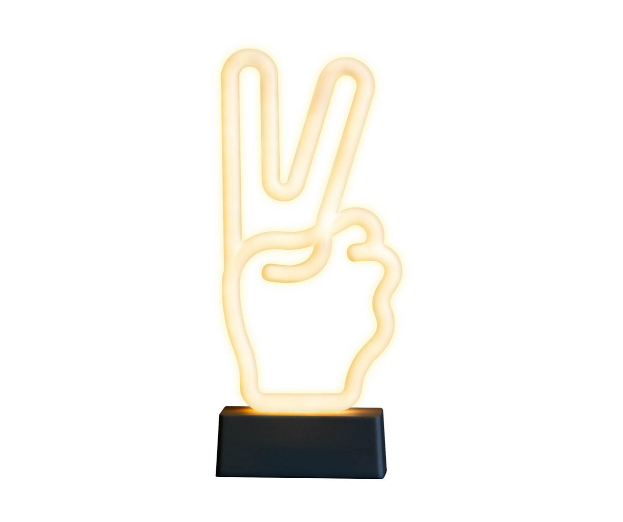 Real Living Warm White Peace Sign LED Neon Light | Big Lots