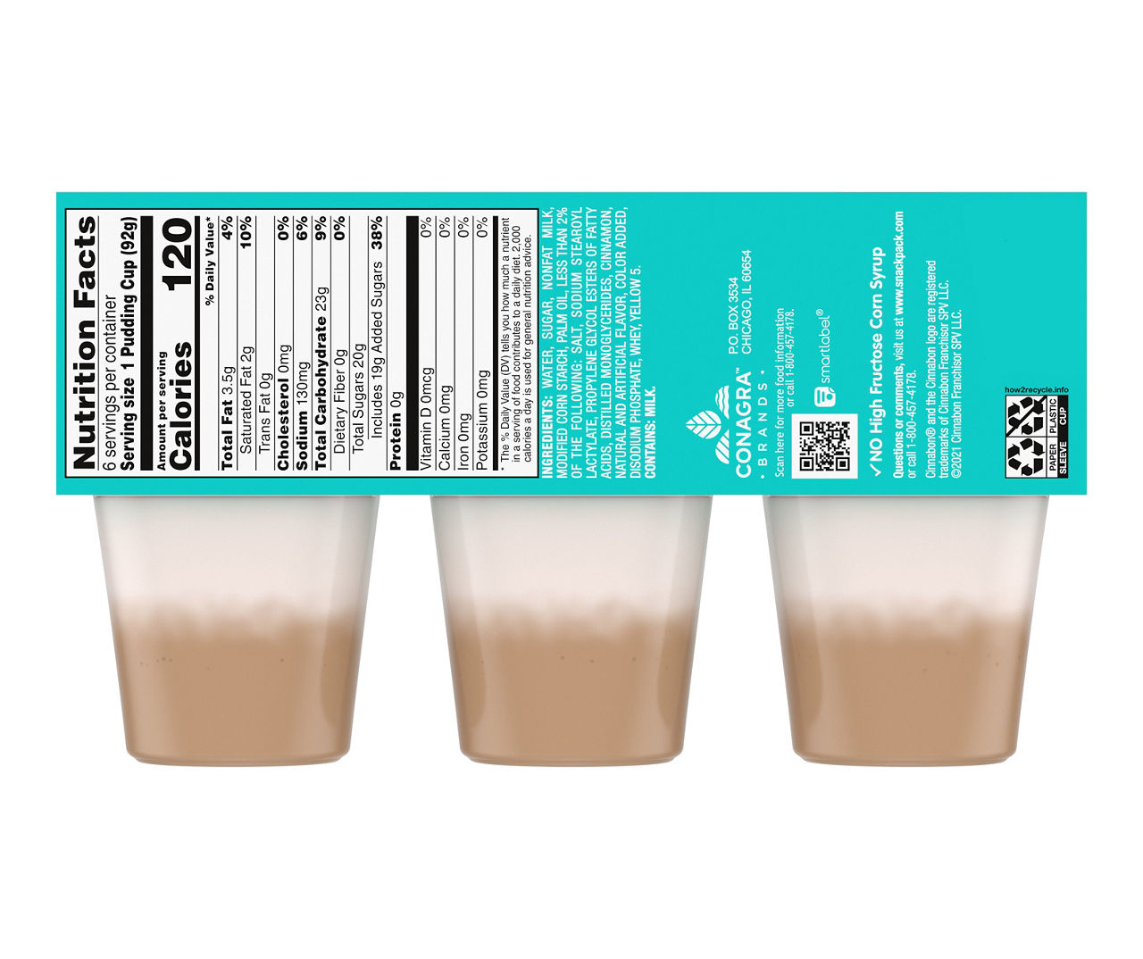 Snack Pack Cinnabon Pudding Cups, 6-Pack | Big Lots