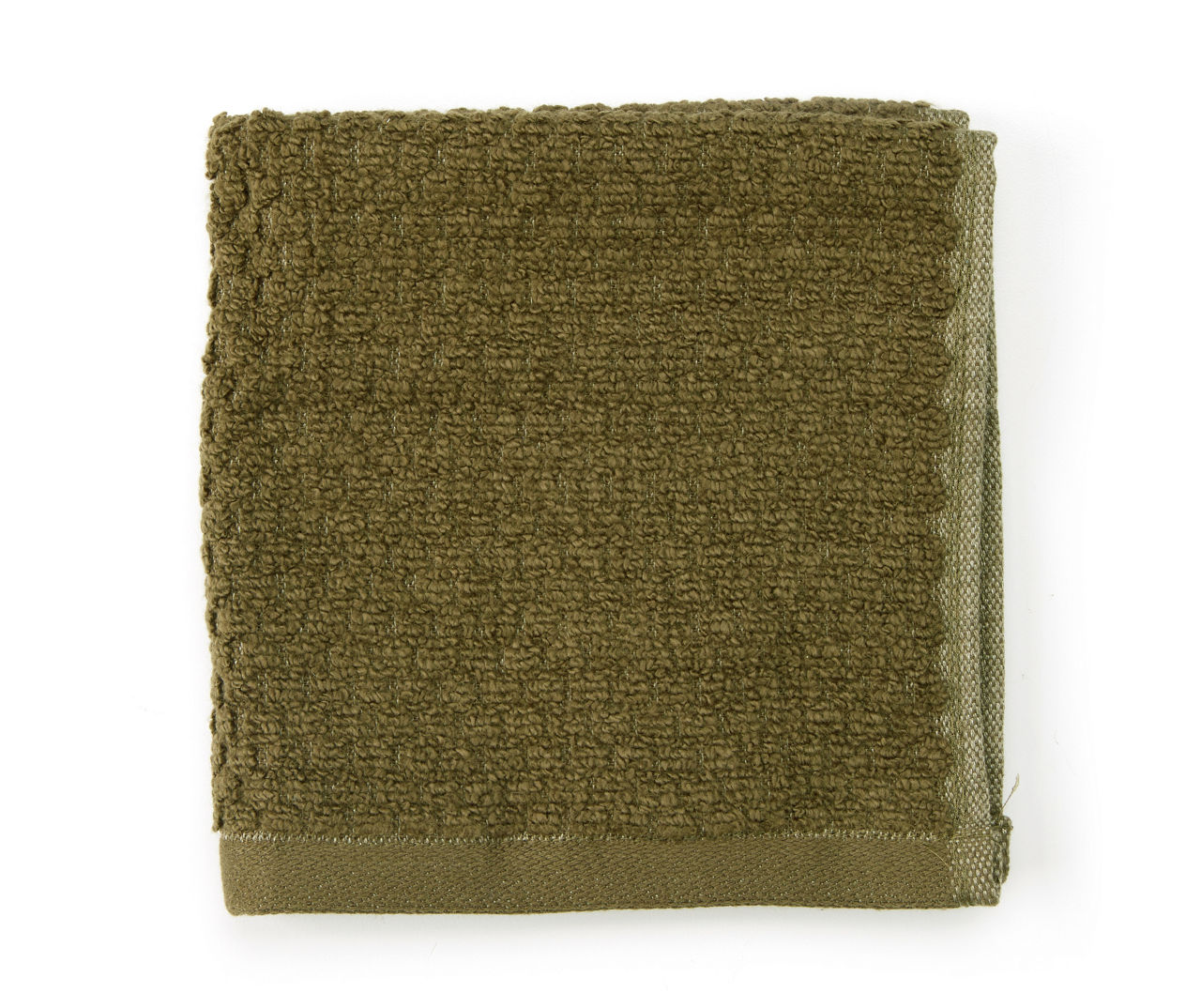 Wild Sage Dark Green Lattice-Texture Washcloth | Big Lots
