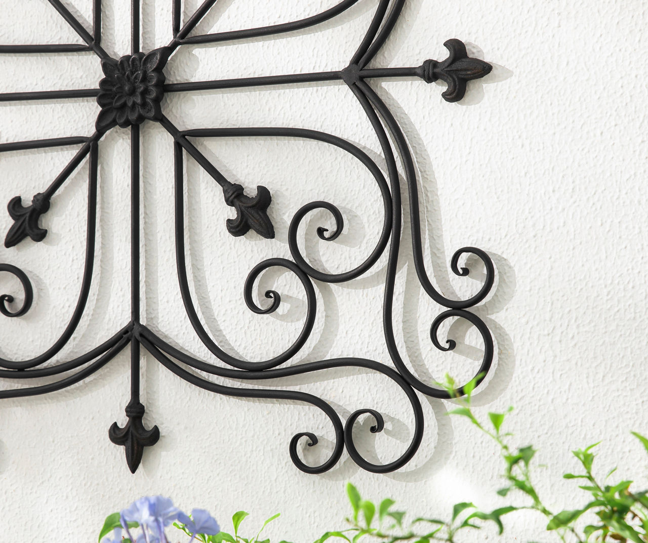 Glitzhome Floral Ironwork Garden Wall Decor | Big Lots