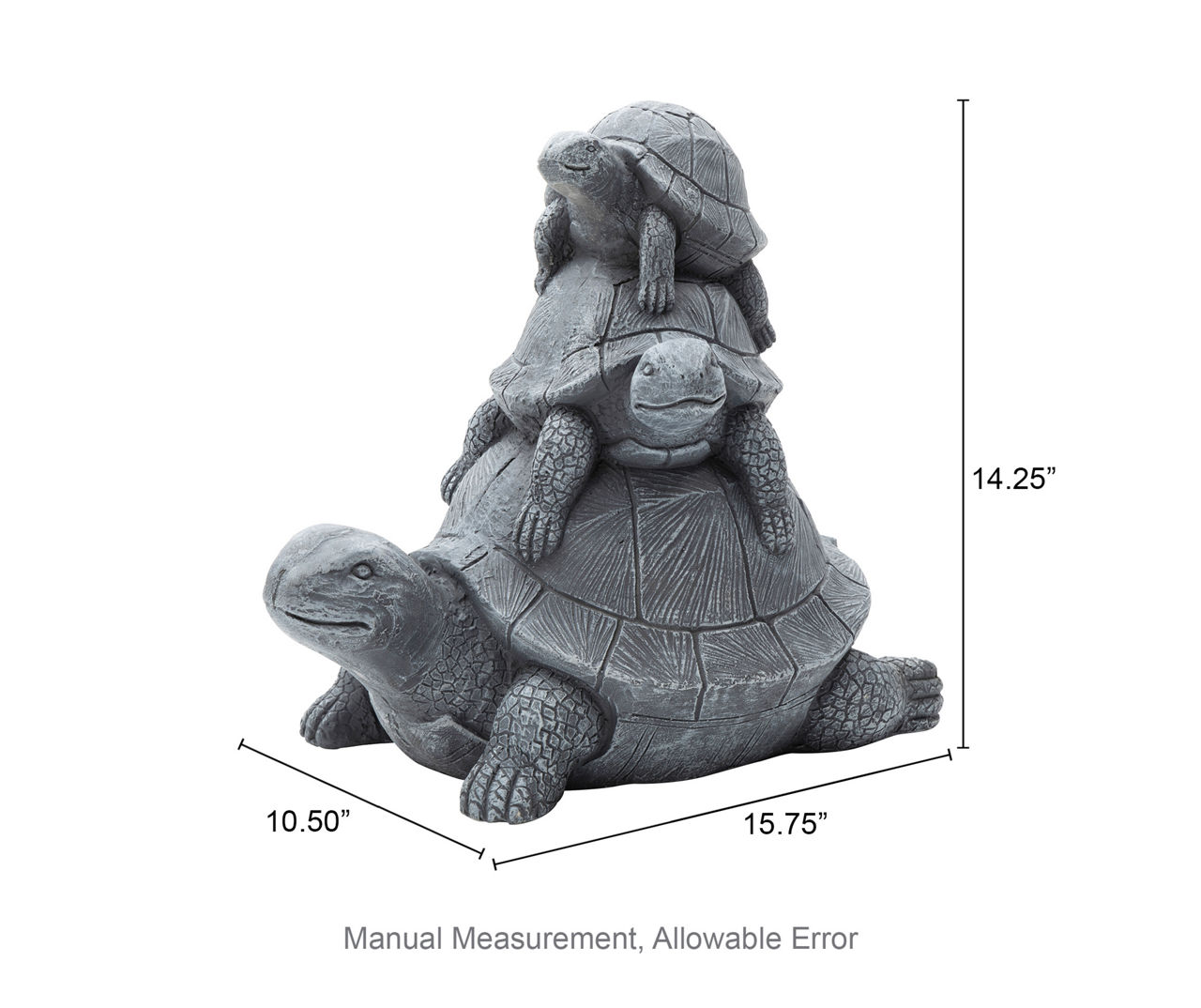 Glitzhome 14.2" Turtle Stack Garden Statue | Big Lots