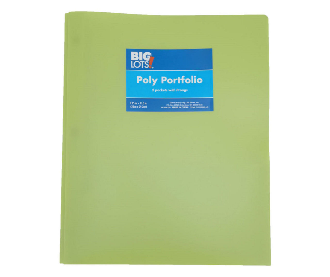 Big Lots Big Lots 2-Pocket Poly Portfolio Folder | Big Lots