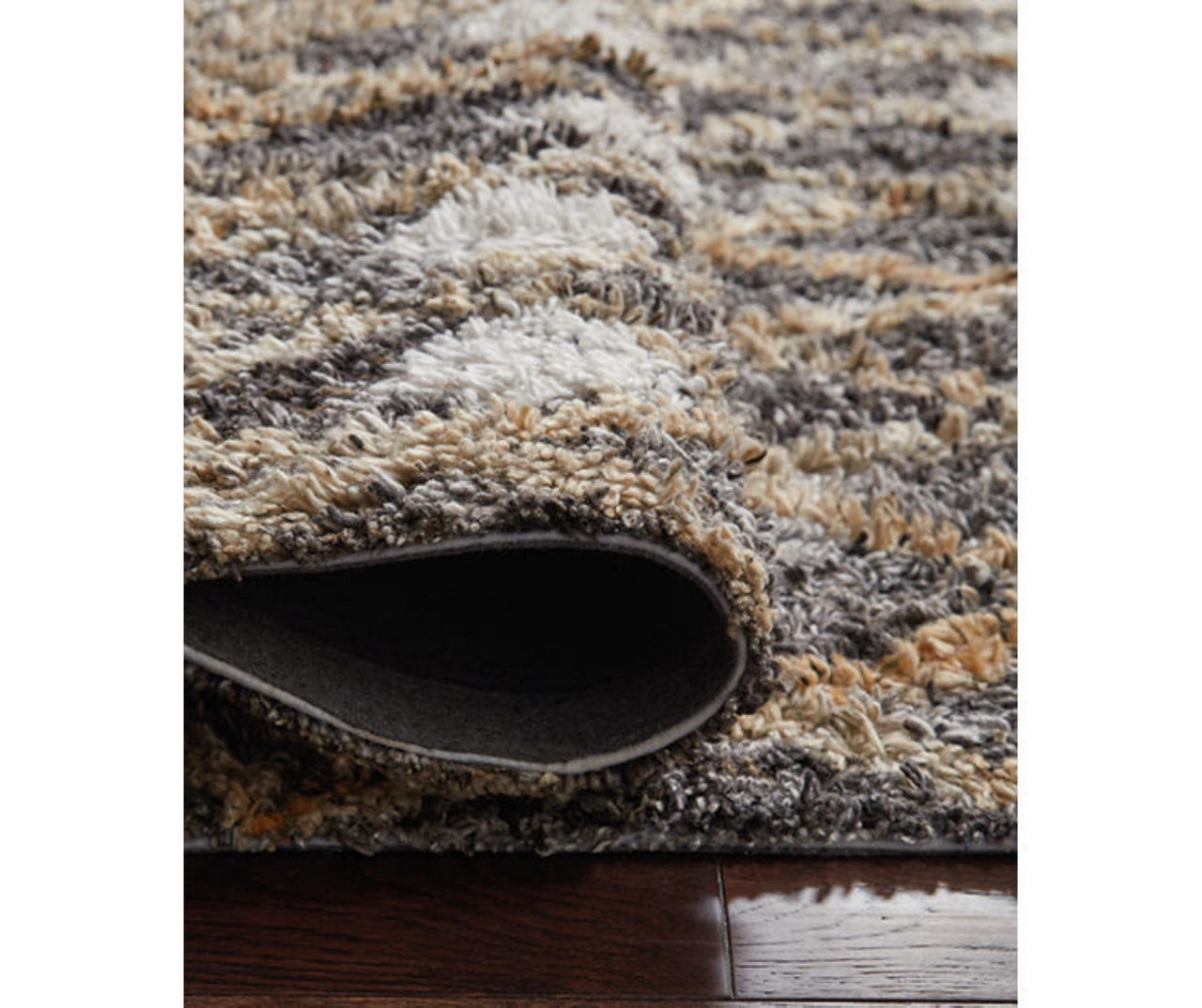 Signature Design By Ashley Vinmore Gray, Tan & White Geometric Area Rug ...