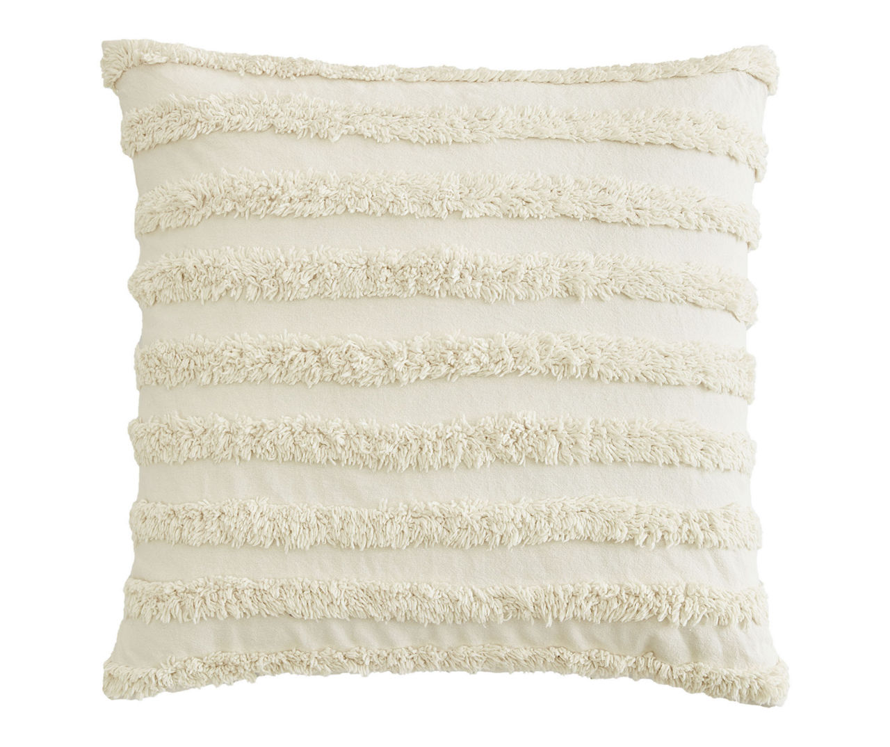 Tufted Stripe Square Throw Pillow | Big Lots