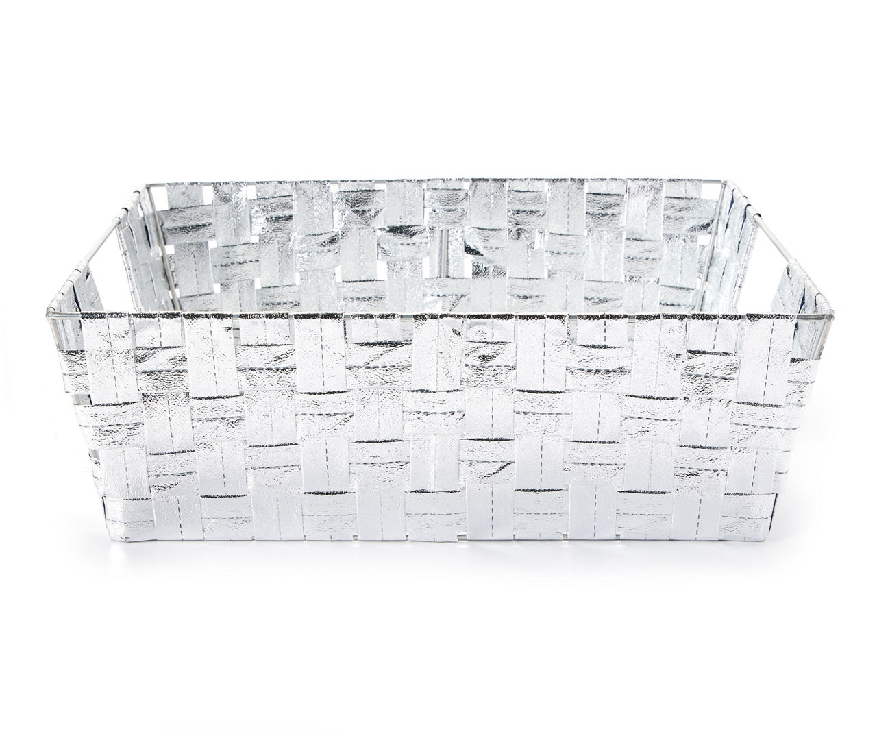 Home Expressions Metallic Woven Storage Bin | Big Lots