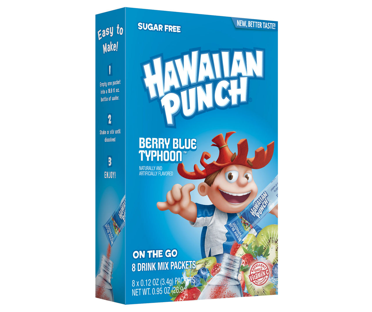 Hawaiian Punch Berry Blue Typhoon Drink Mix, 8-Pack | Big Lots