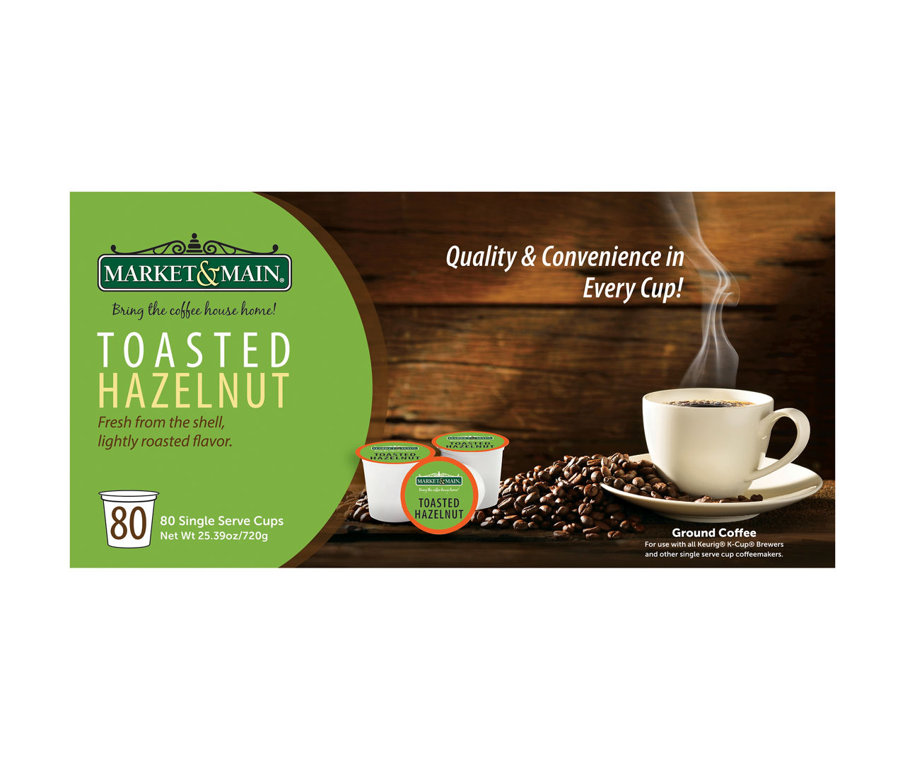 Market&Main Market & Main Toasted Hazelnut 80-Pack Brew Cups | Big Lots