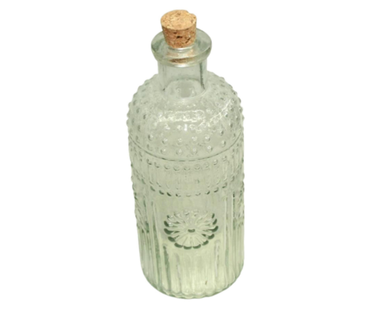 Embossed Medallion & Hobnail Glass Bottle | Big Lots
