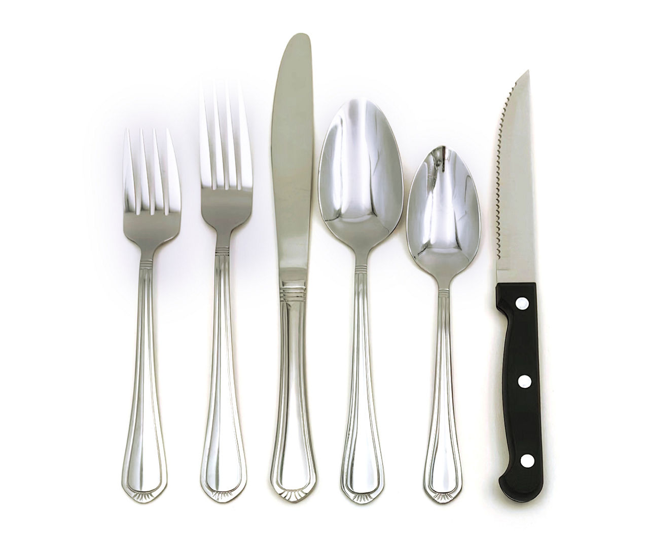 Real Living Jasmine 24-Piece Flatware Set | Big Lots