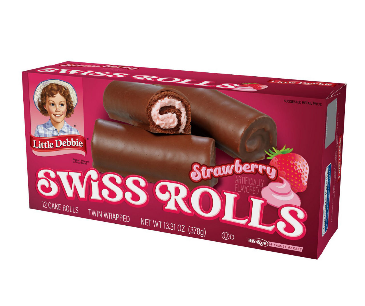 Little Debbie Strawberry Swiss Rolls, 12-Count | Big Lots