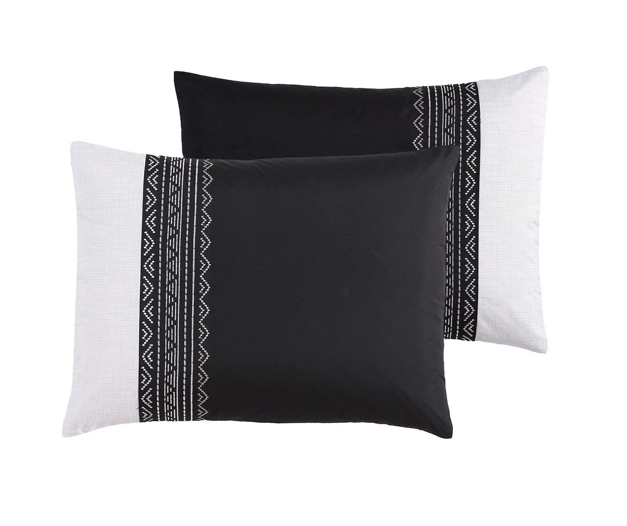 Hilden Black & Gray Geo Stripe Full 10-Piece Bedding Set | Big Lots