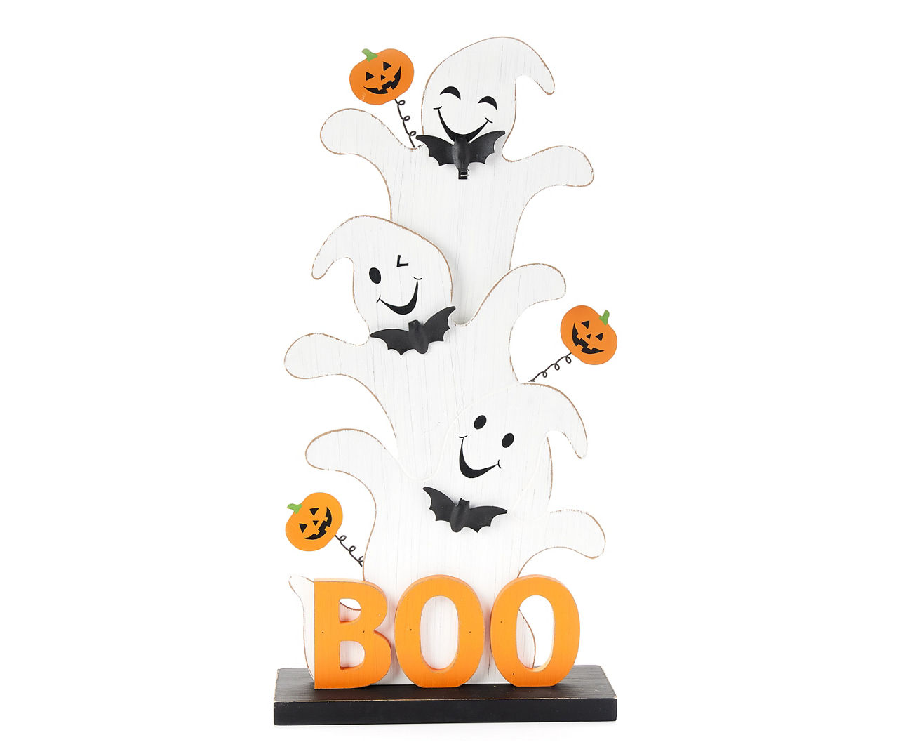 Let's Party Pumpkin "Boo" Ghost Stack Tabletop Decor | Big Lots