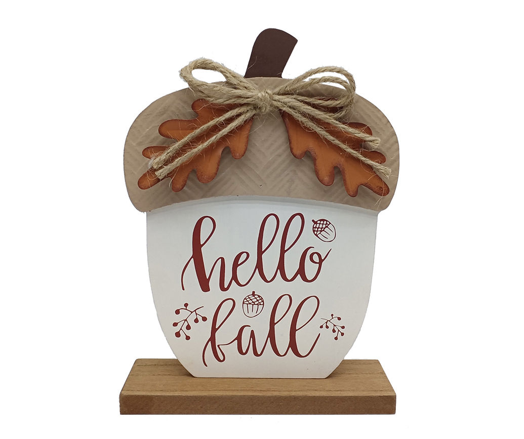 Autumn Air "Hello Fall" Acorn Tabletop Decor | Big Lots