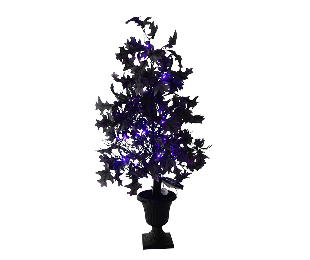 36" Black Leaf LED Potted Tree | Big Lots