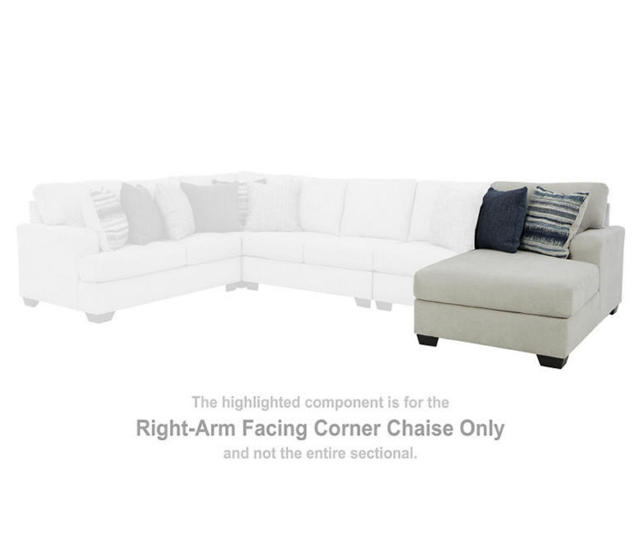 Signature Design By Ashley Lowder Stone Right-Arm-Facing Corner Chaise ...