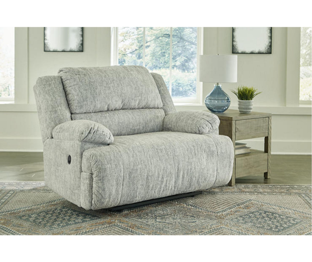 McClelland Gray Zero Wall Wide Seat Recliner