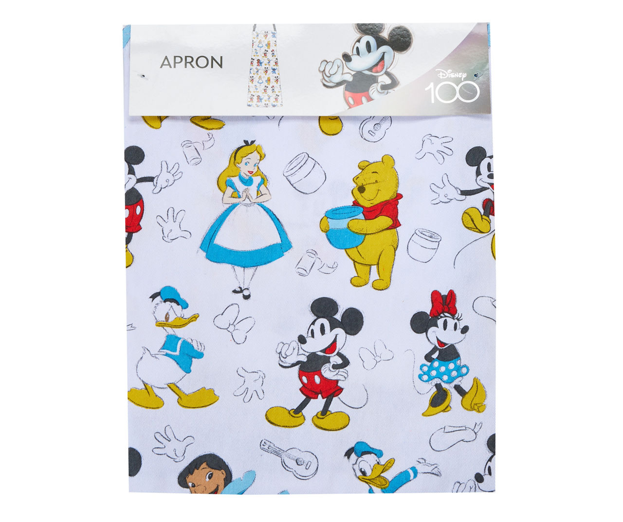 Disney Disney 100 White Multi-Character Apron | Big Lots