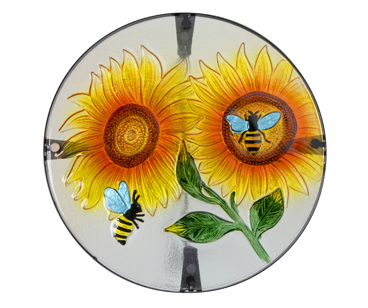 Northlight 19" Sunflower & Bee Glass Garden Table | Big Lots