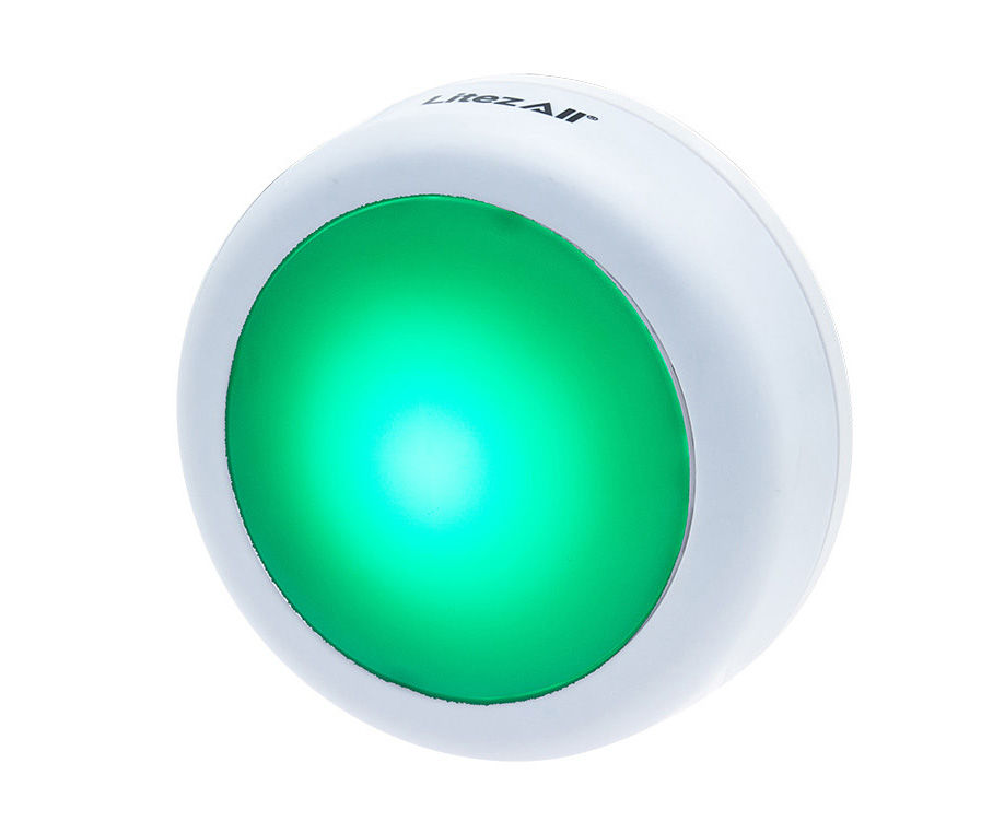 Litezall Remote Control RGB Puck Lights, 3-Pack | Big Lots