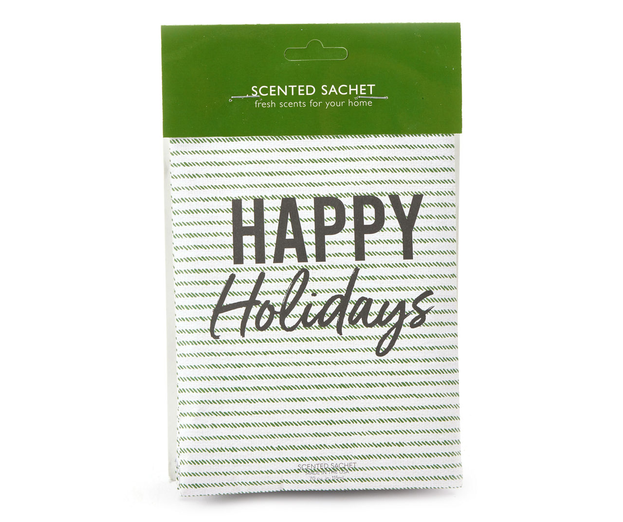 "Happy Holidays" Tick Line Frasier Fir Scented Sachet, 3-Pack | Big Lots