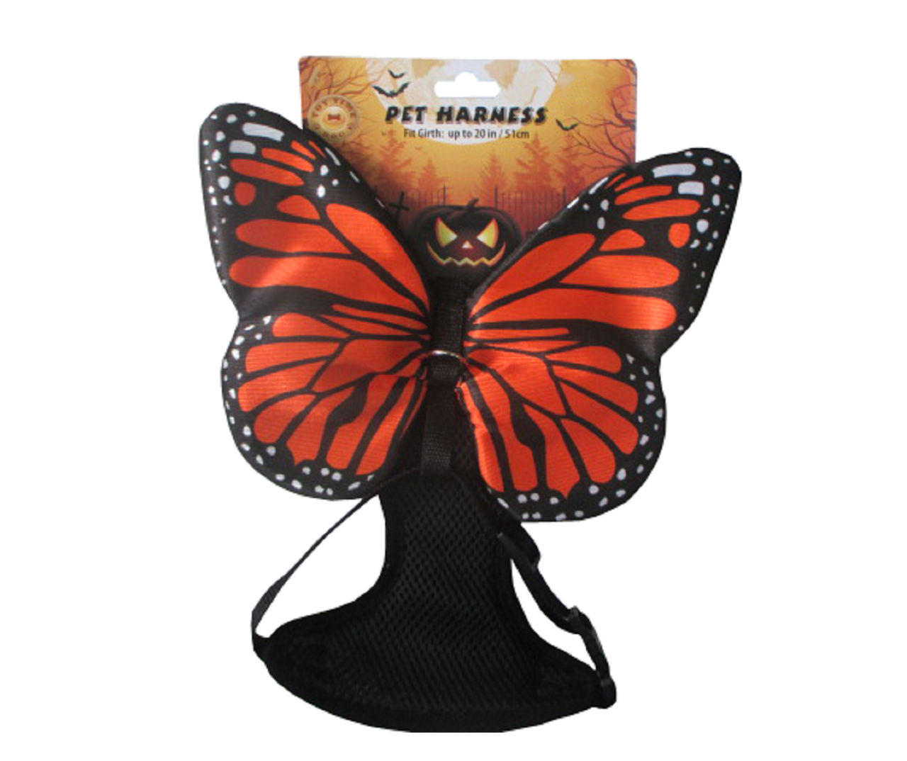 Toy Time Pet Large Orange Monarch Butterfly Harness | Big Lots