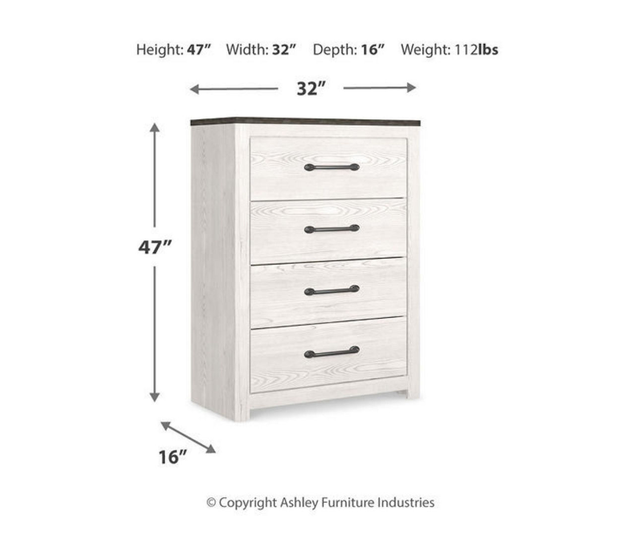 Signature Design By Ashley Gerridan 4-Drawer Storage Chest | Big Lots