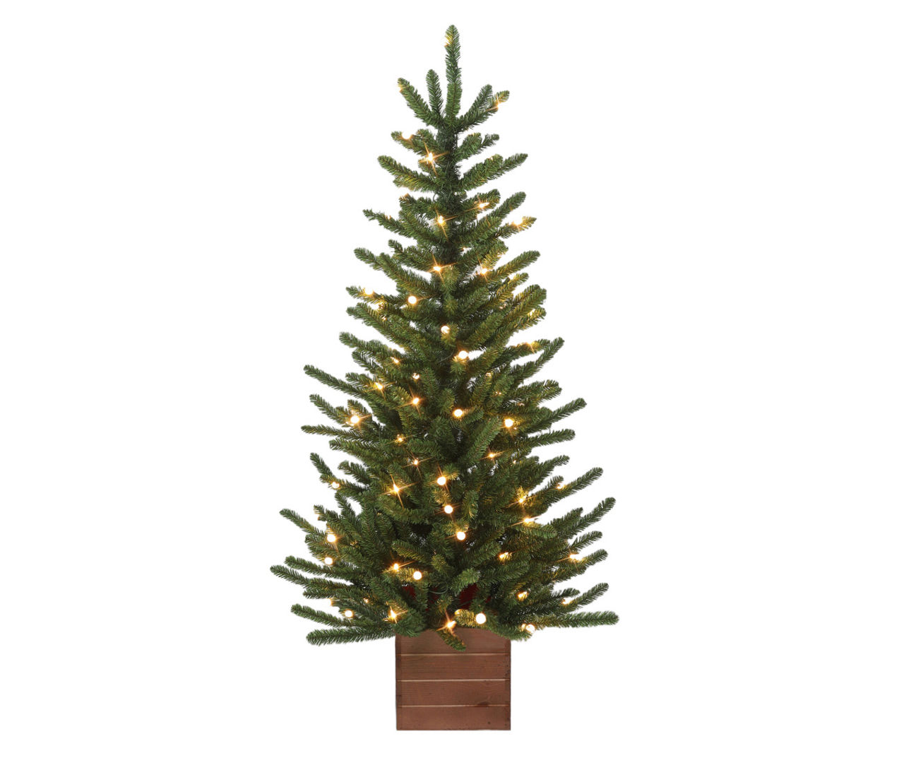 Christmas trees at big lots store